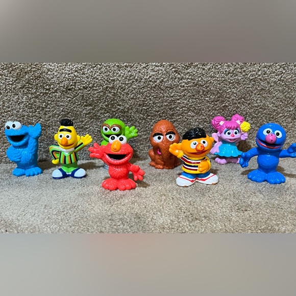 Sesame Street | Toys | Sesame Street Lot Of 8 Plastic Figures Cookie ...